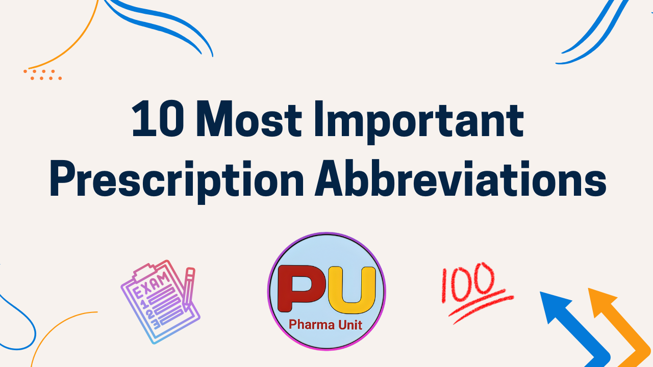 10 Most Important Prescription Abbreviations